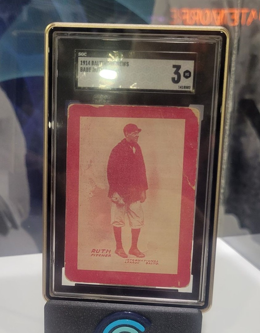 The 1914 Baltimore News Babe Ruth Rookie Card with the Orioles