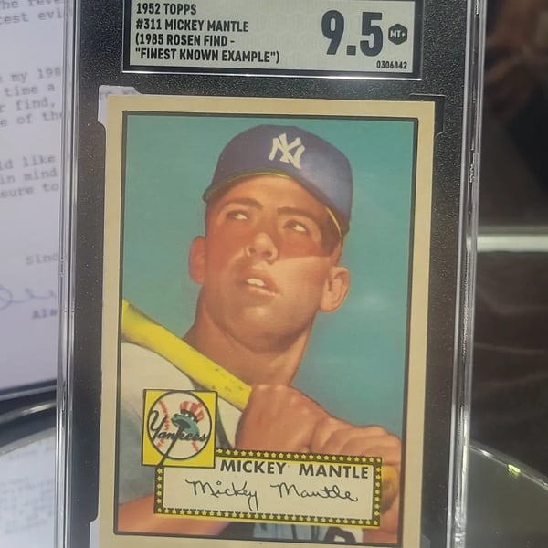 1952 Topps Mickey Mantle Rookie SGC 9.5 Will Break T206 Wagner Record