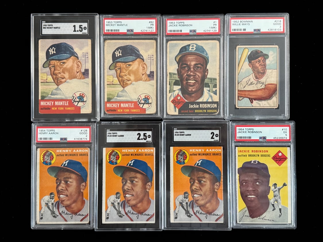 Rookie Cards of Aaron, Jordan, Gretzky, & More Purchased in Cooperstown