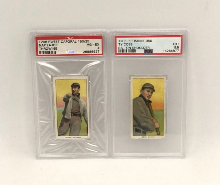 Dynamic Duo Collection with T206 Ty Cobb and Nap Lajoie