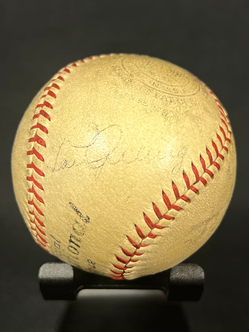 Babe Ruth and Lou Gehrig Signed Baseball Belonged to Yankees Teammate ...