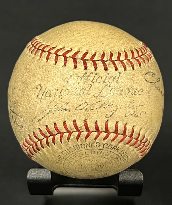Babe Ruth and Lou Gehrig Signed Baseball Belonged to Yankees Teammate ...