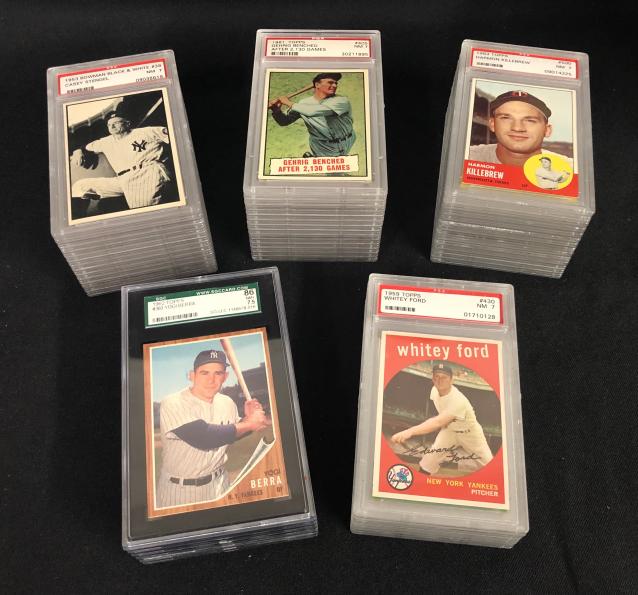Vintage Topps Baseball Cards Purchased in the Obsession Collection