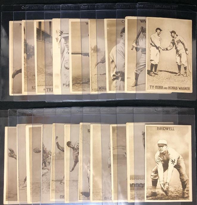 Honus Wagner and Ty Cobb Headline Vintage Baseball Postcard Collection