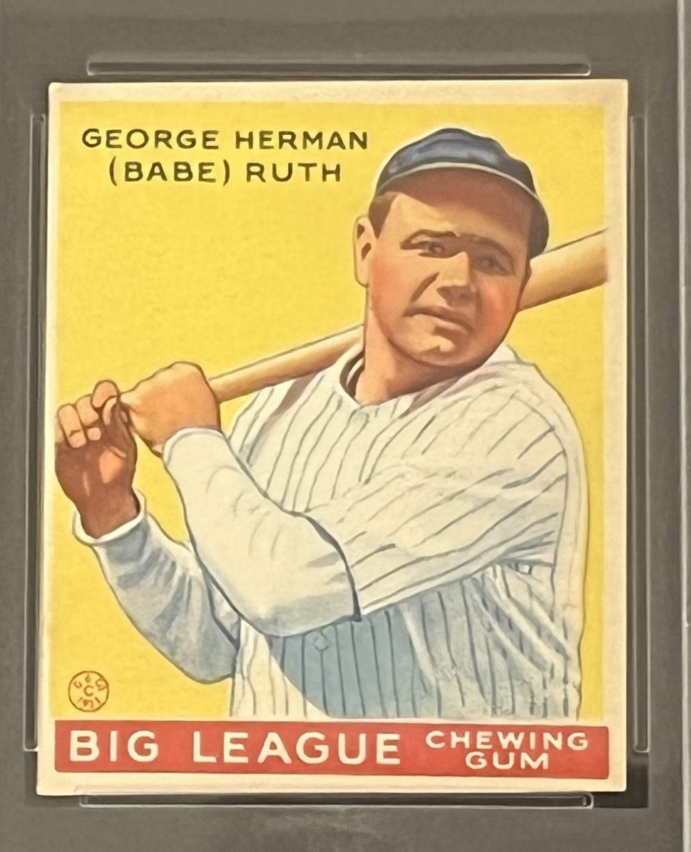 The Once Bitten 1933 Goudey Collection with Babe Ruth and Lou Gehrig