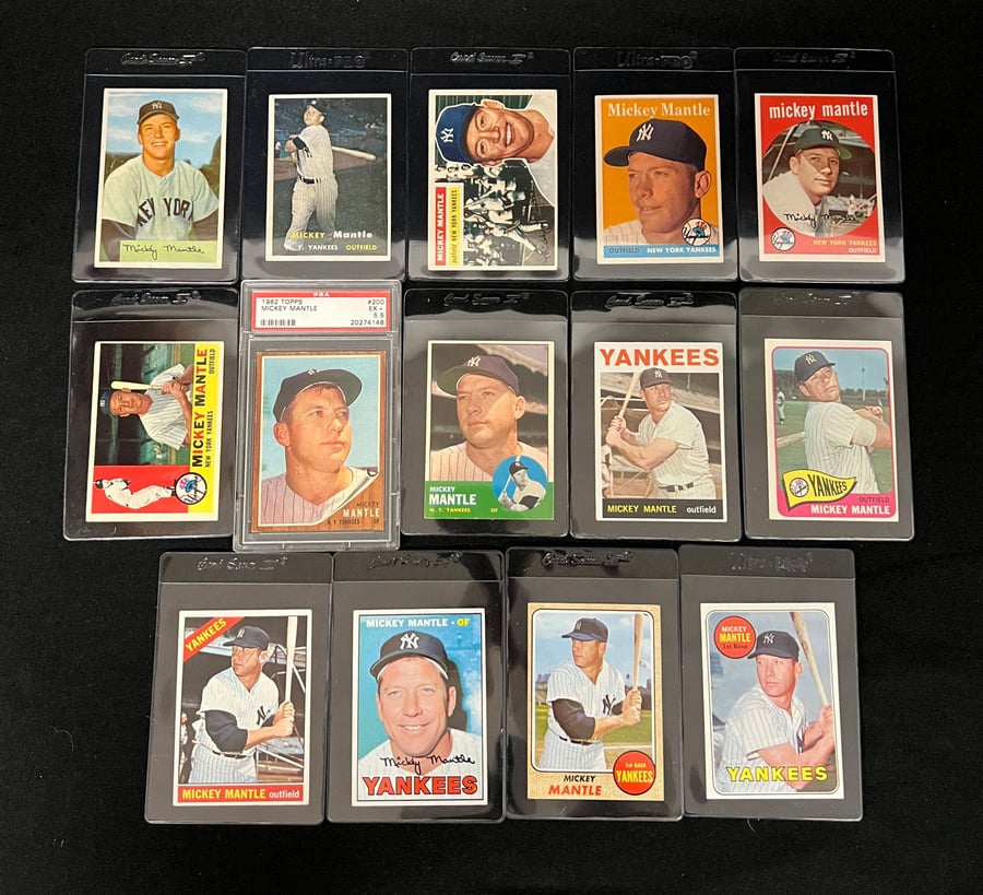 The Multiple Mickey Mantle Card Collection Purchased by Just Collect