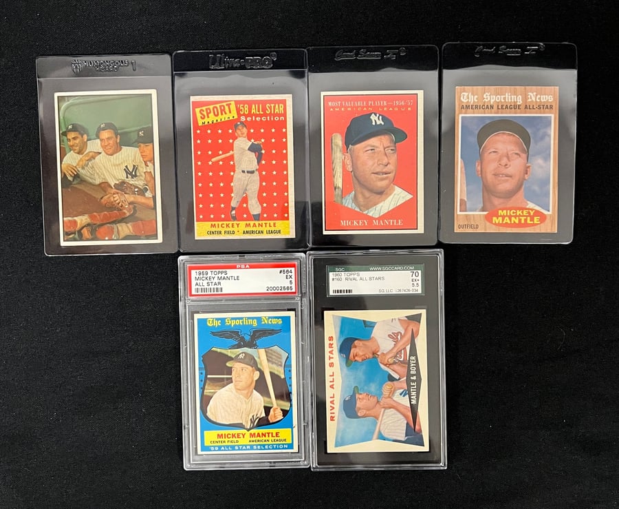 The Multiple Mickey Mantle Card Collection Purchased by Just Collect