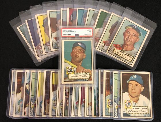 Brick of Eight 1952 Topps Baseball Packs Sold