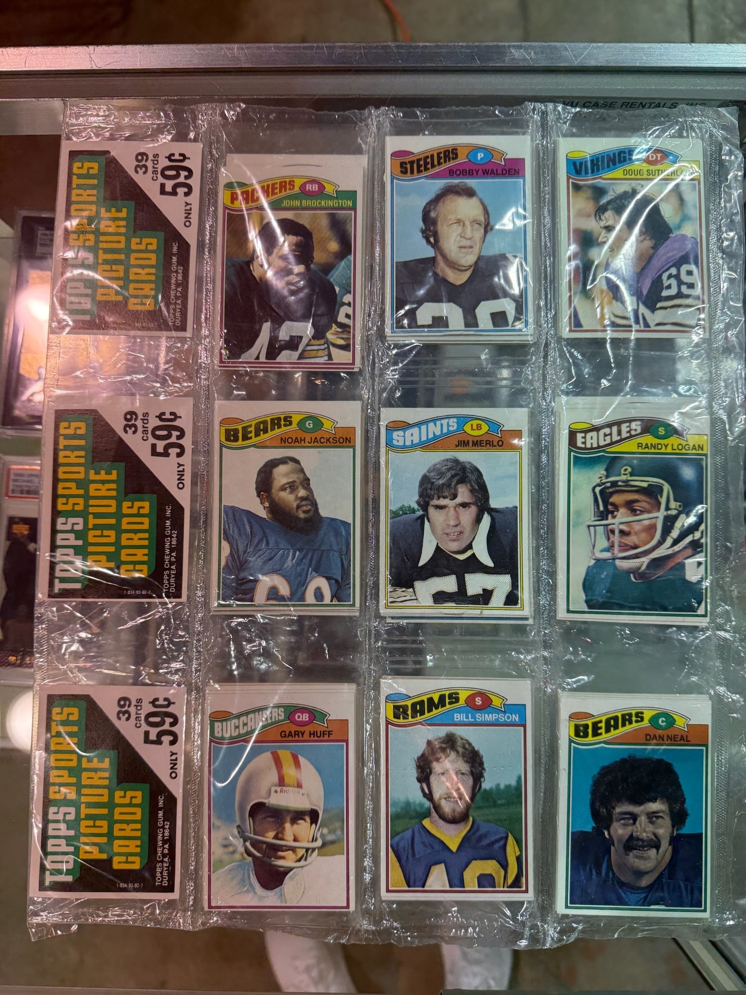Uncut 1977 Topps Football Cards Rack Packs Seen at the National