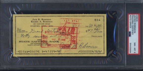 Jackie Robinson Autograph Highlights Memorabilia Break with Vintage Breaks